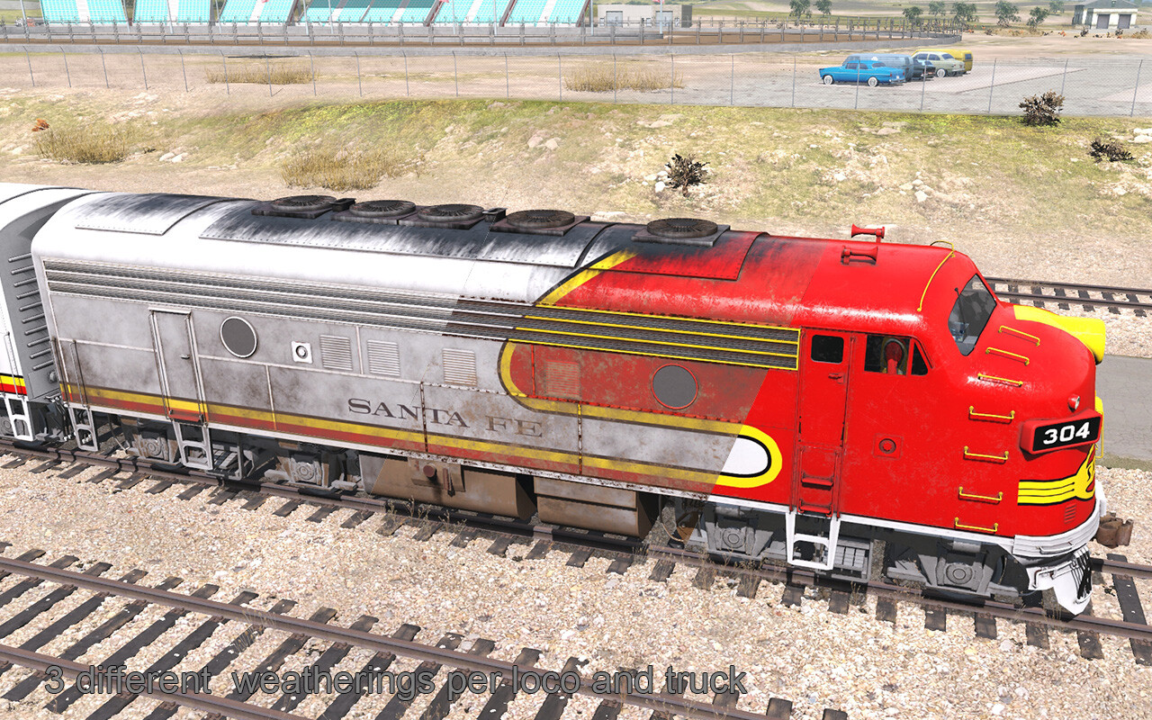 Trainz 2019: Pro Train - ATSF F7A/B Warbonnet Loco Bundle | indienova ...