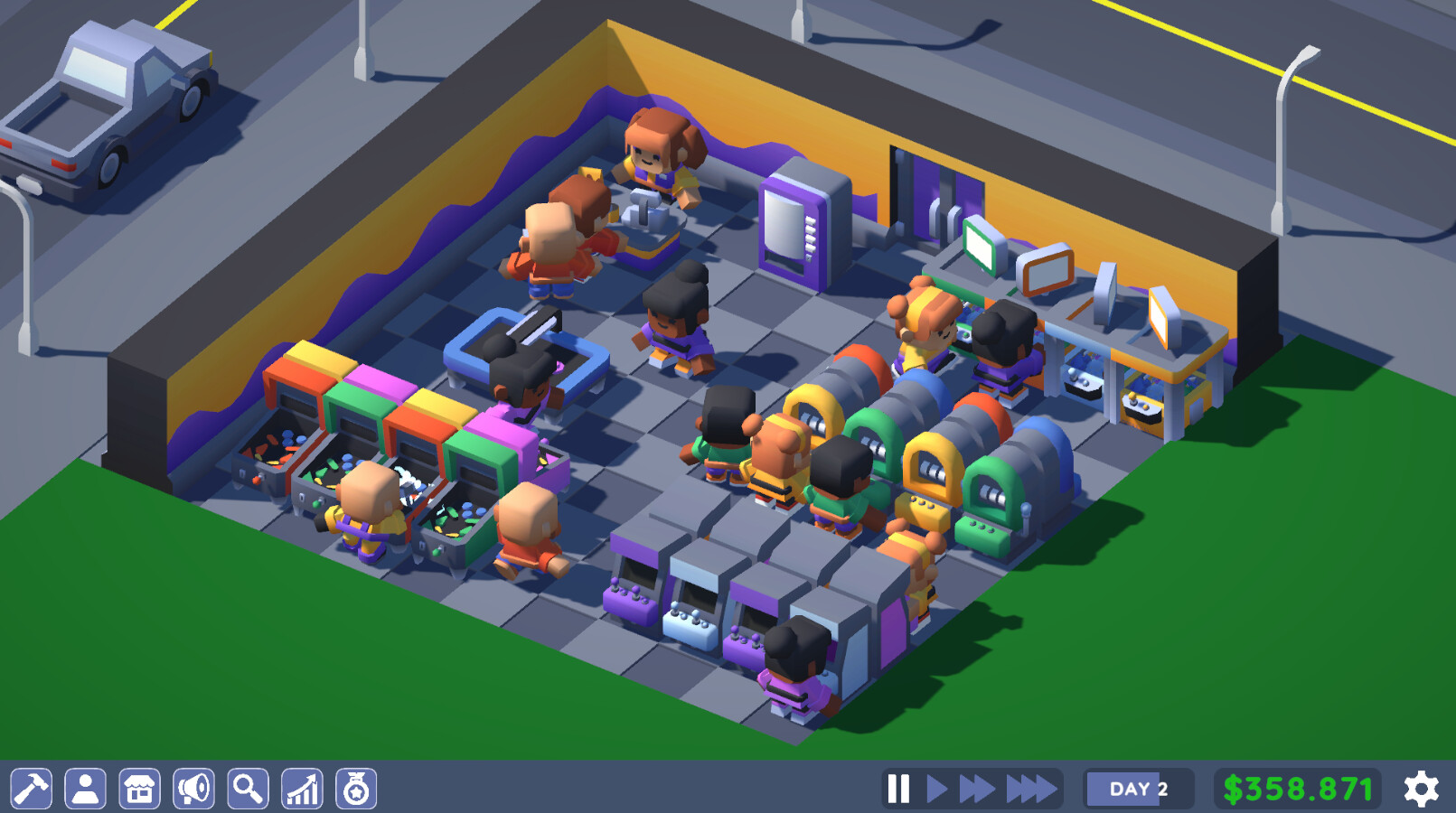 《街机游戏厅大亨arcade Empire Tycoon》build 16396413英文免安装硬盘版 Switch618游戏公益分享